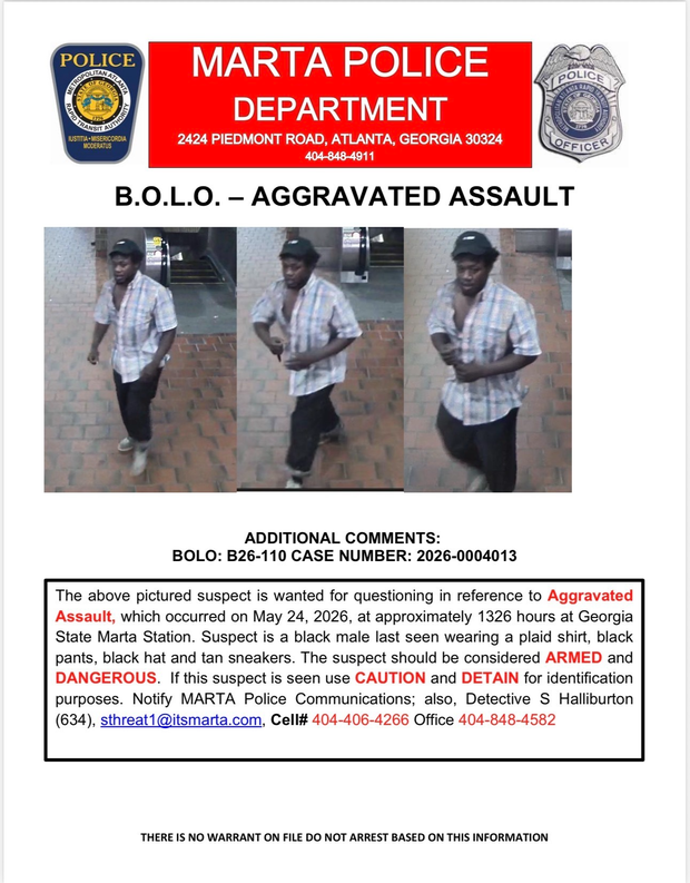 MARTA police release photos of suspect sought in Georgia State Station ...