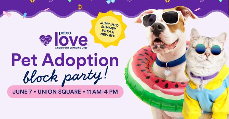 Petco Love pet adoption block party, NYC