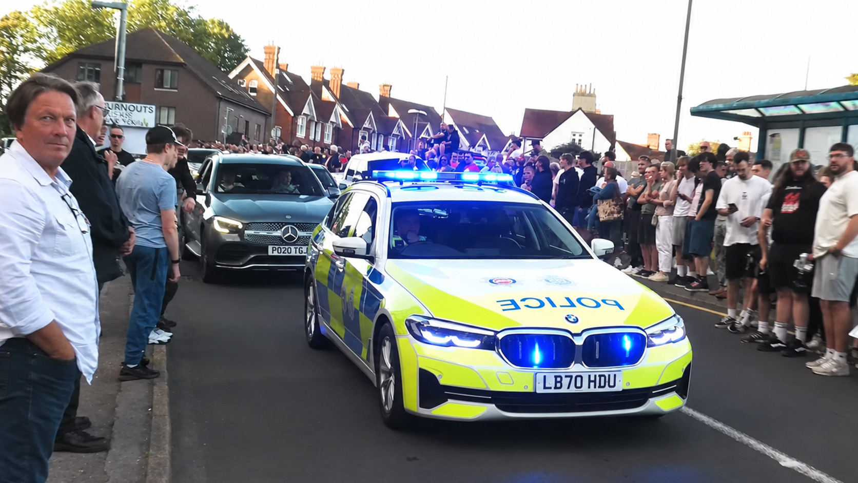 Police shut down a citywide custom car cruise