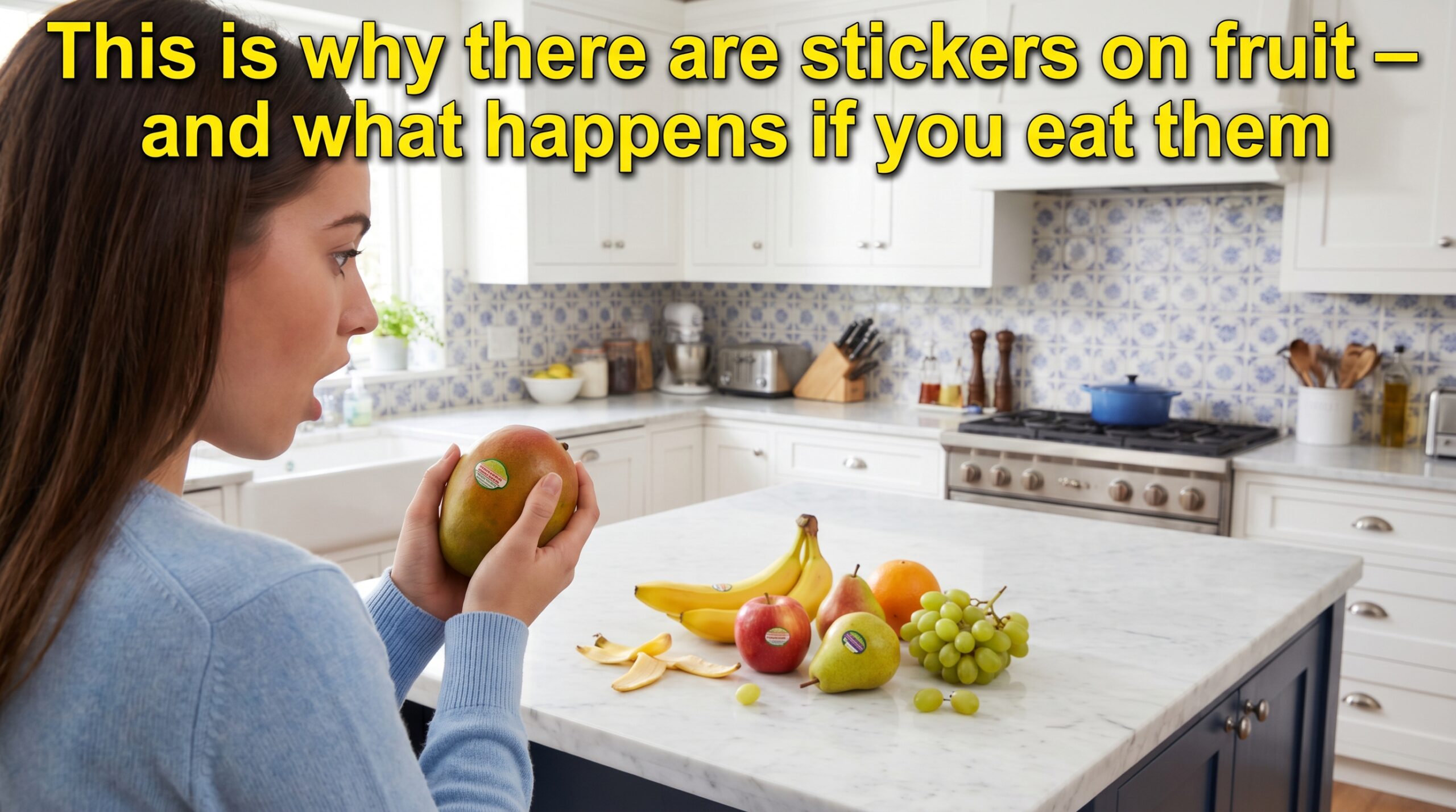 This is why there are stickers on fruit – and what happens if you eat them