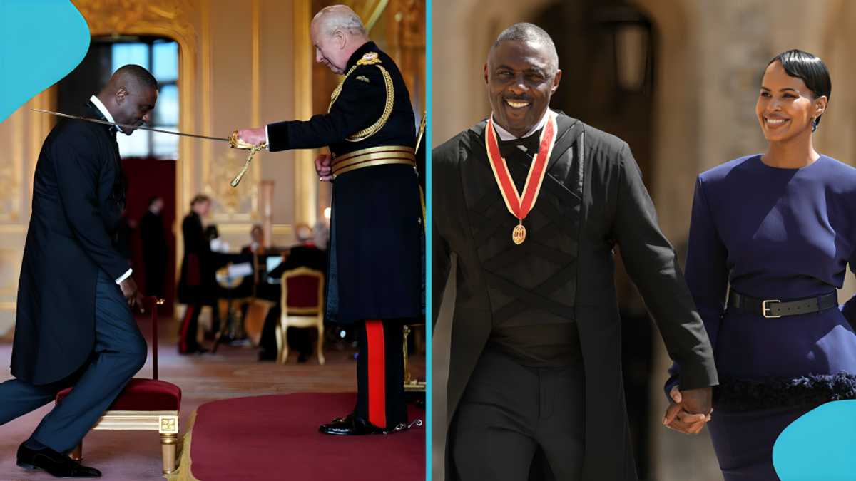 Idris Elba: Hollywood star knighted by King Charles III at Windsor Castle