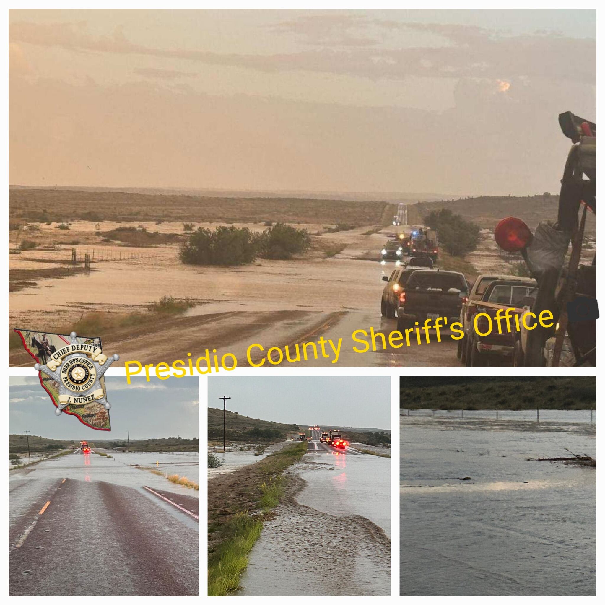 Roadway flooding reported south of Marfa on US 67