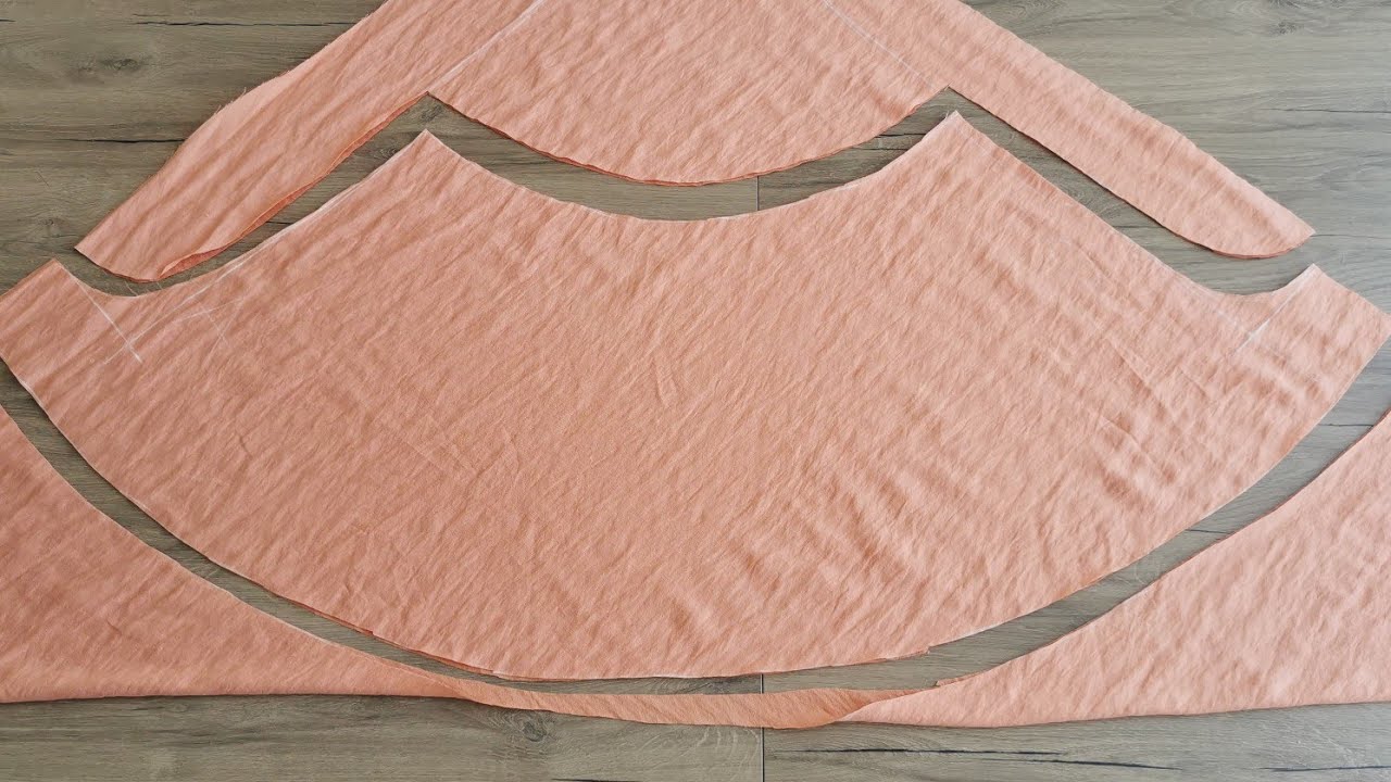 Practical skort cutting and sewing using little fabric