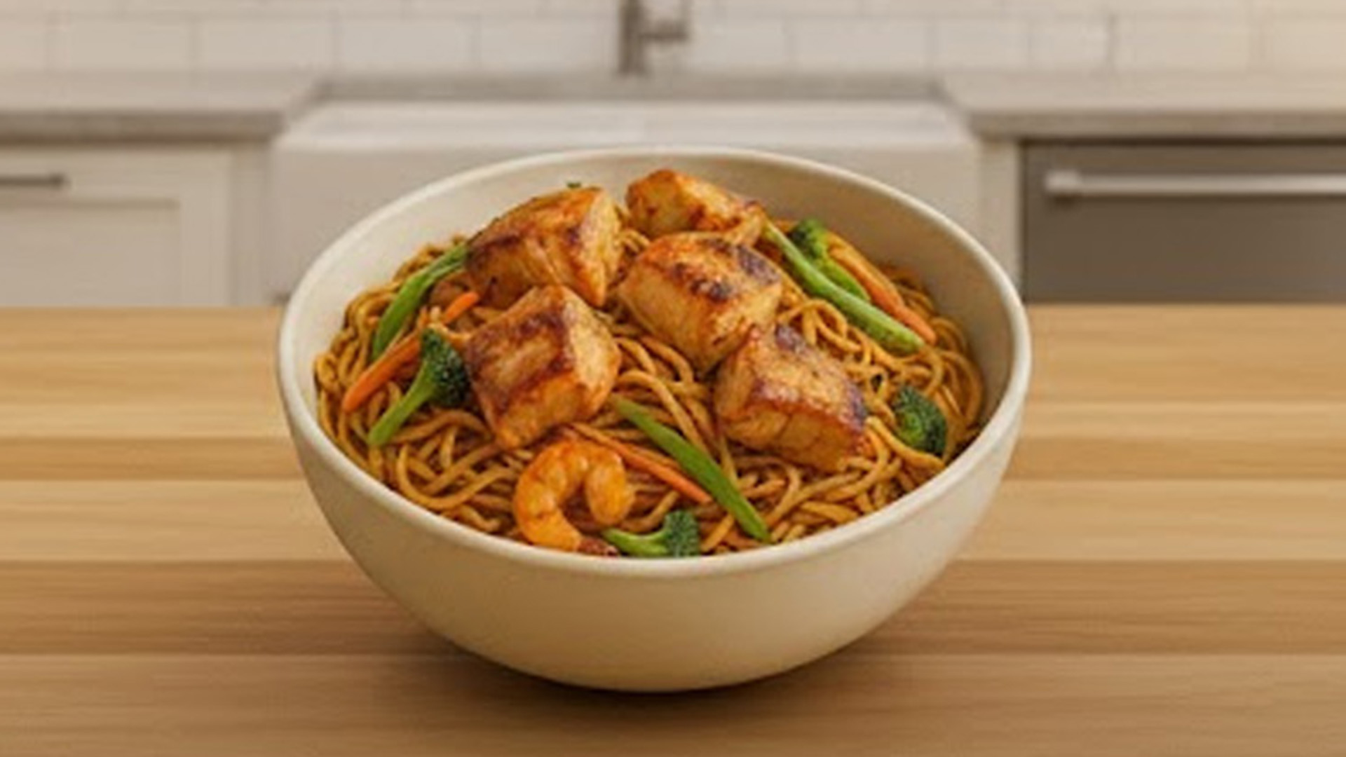 How to make chicken lo mein