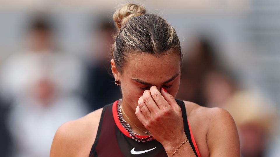 Top-ranked Aryna Sabalenka: 'Just want to quit tennis' after French ...