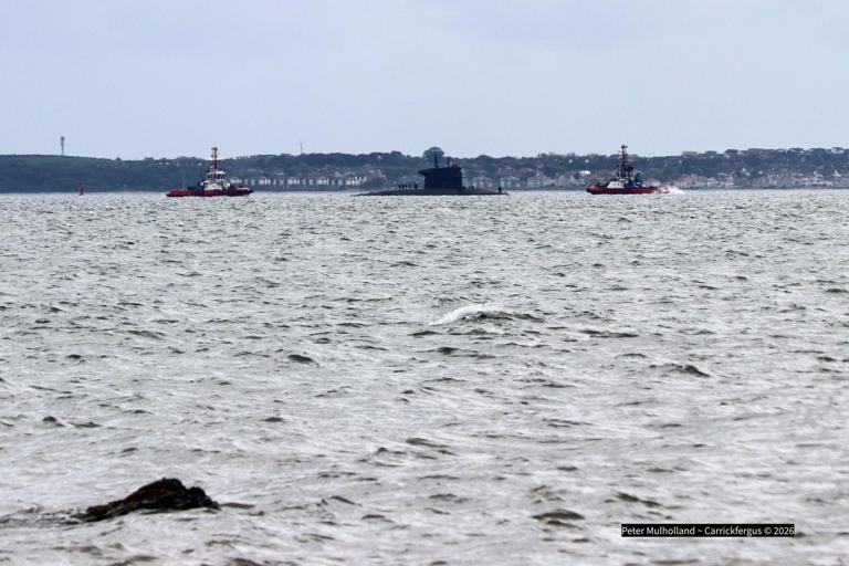 Submarine spotted by bystanders around Belfast Lough - vessel is ...