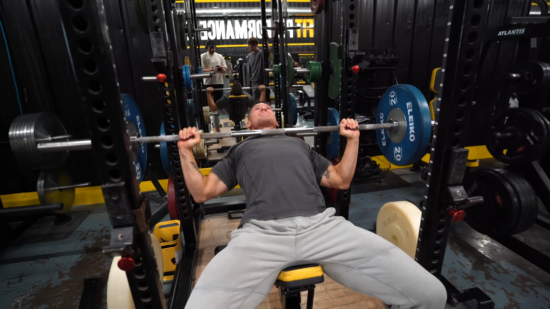 Chest day workout where even the lightest warmup leaves you breathless