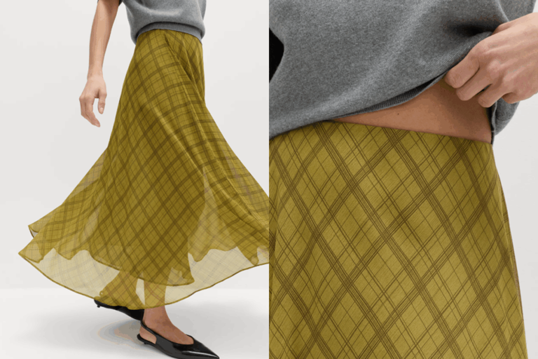The most stylish print of the season: M&S midi A-line chiffon skirt is ...