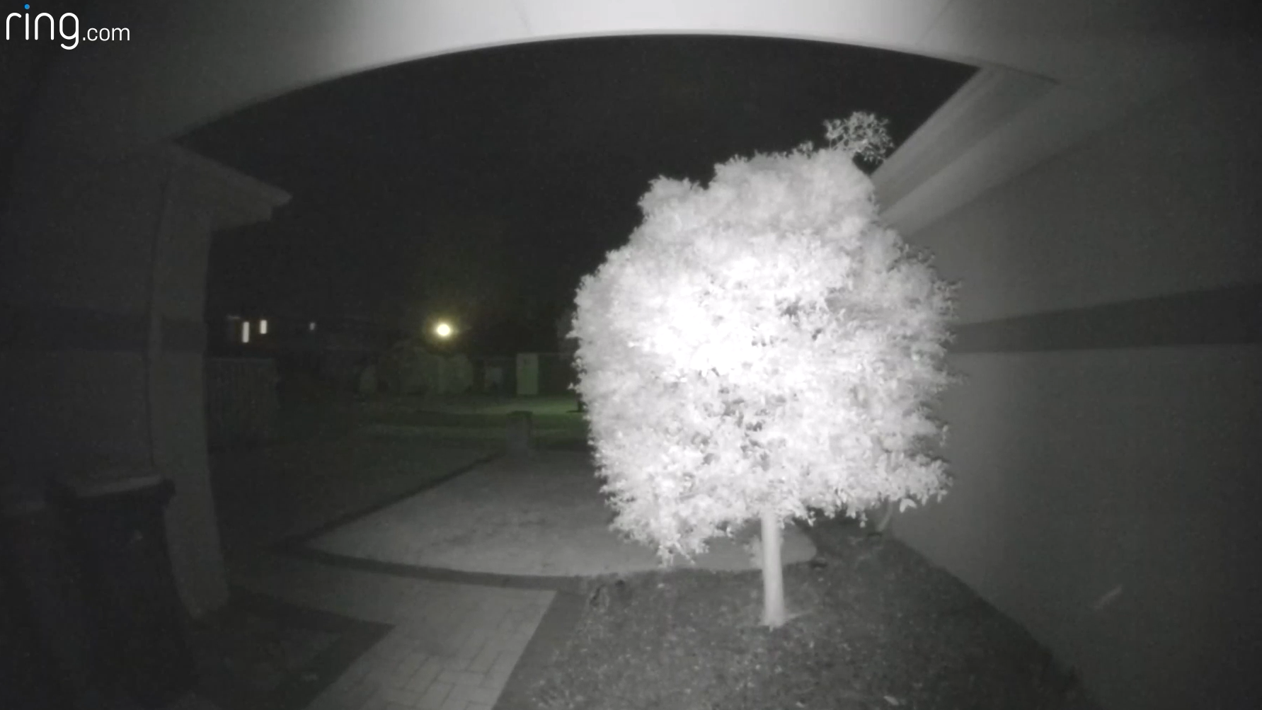 Strange light anomaly caught on Ring camera