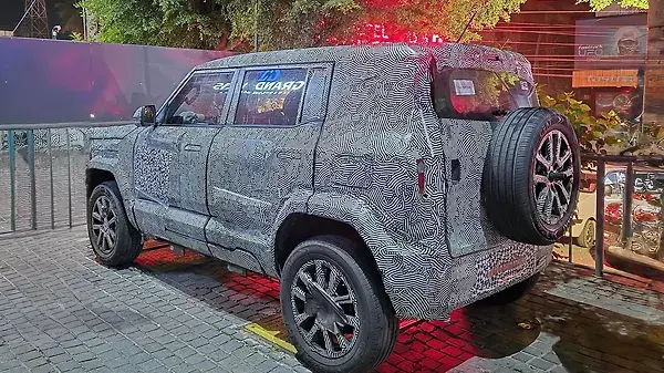 Mahindra Vision S continues testing: Thar headlights spotted