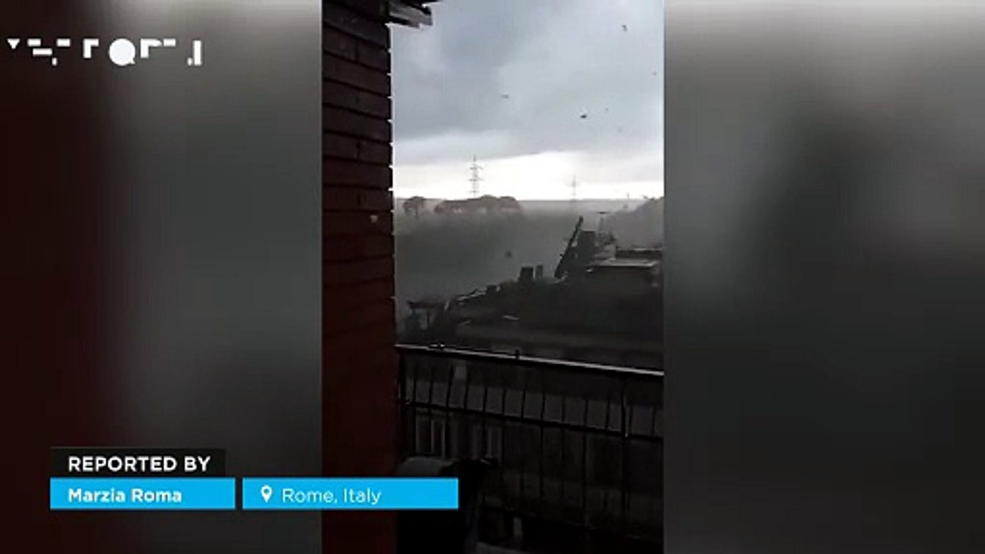 A tornado struck Rome, Italy