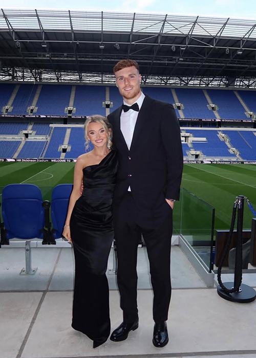 Irish footballer Jake O'Brien and partner Sophie ejoy glam date night ...