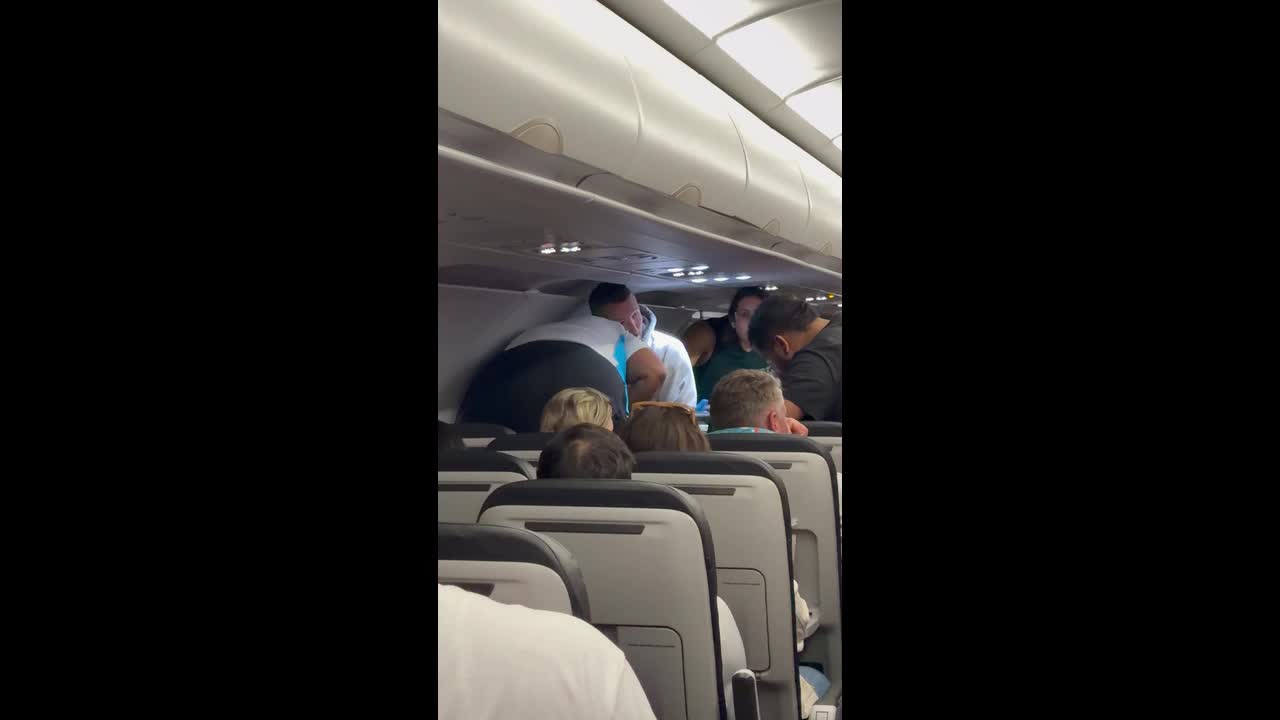 Passenger restrained after 'choking' off-duty employee on Chicago-bound ...