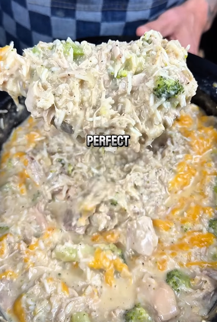 Crock Pot chicken, cheddar & broccoli rice 🍗🧀🥦🔥 so easy it’s stupid ...