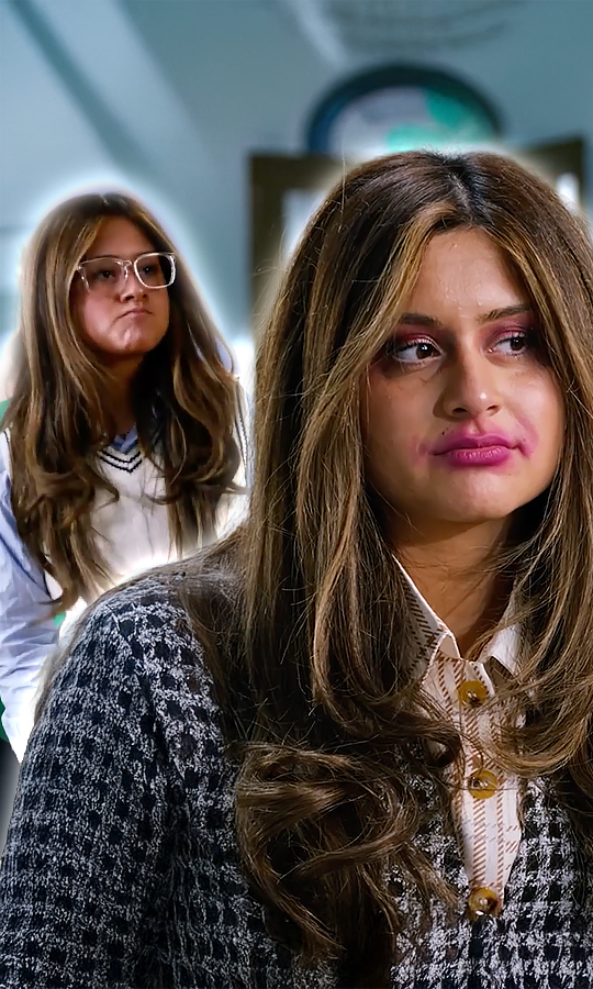 Sabotaging her twin sister's looks?
