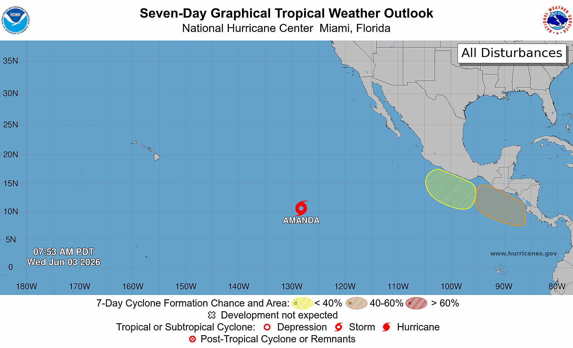 Tropical storm Amanda is first named storm in 2026: See where it is