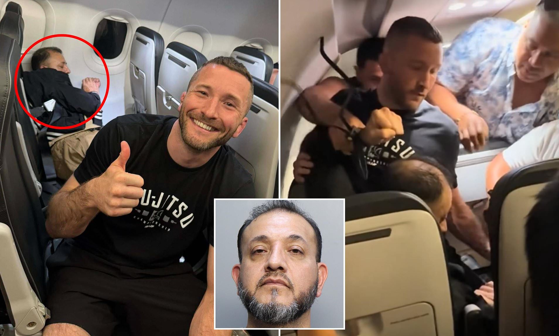 Moment Frontier flight passengers had to restrain madman who tried to ...