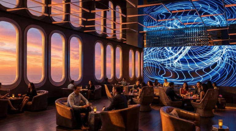 Never-ending £12,000,000,000 cruise ship with schools and hospitals ...