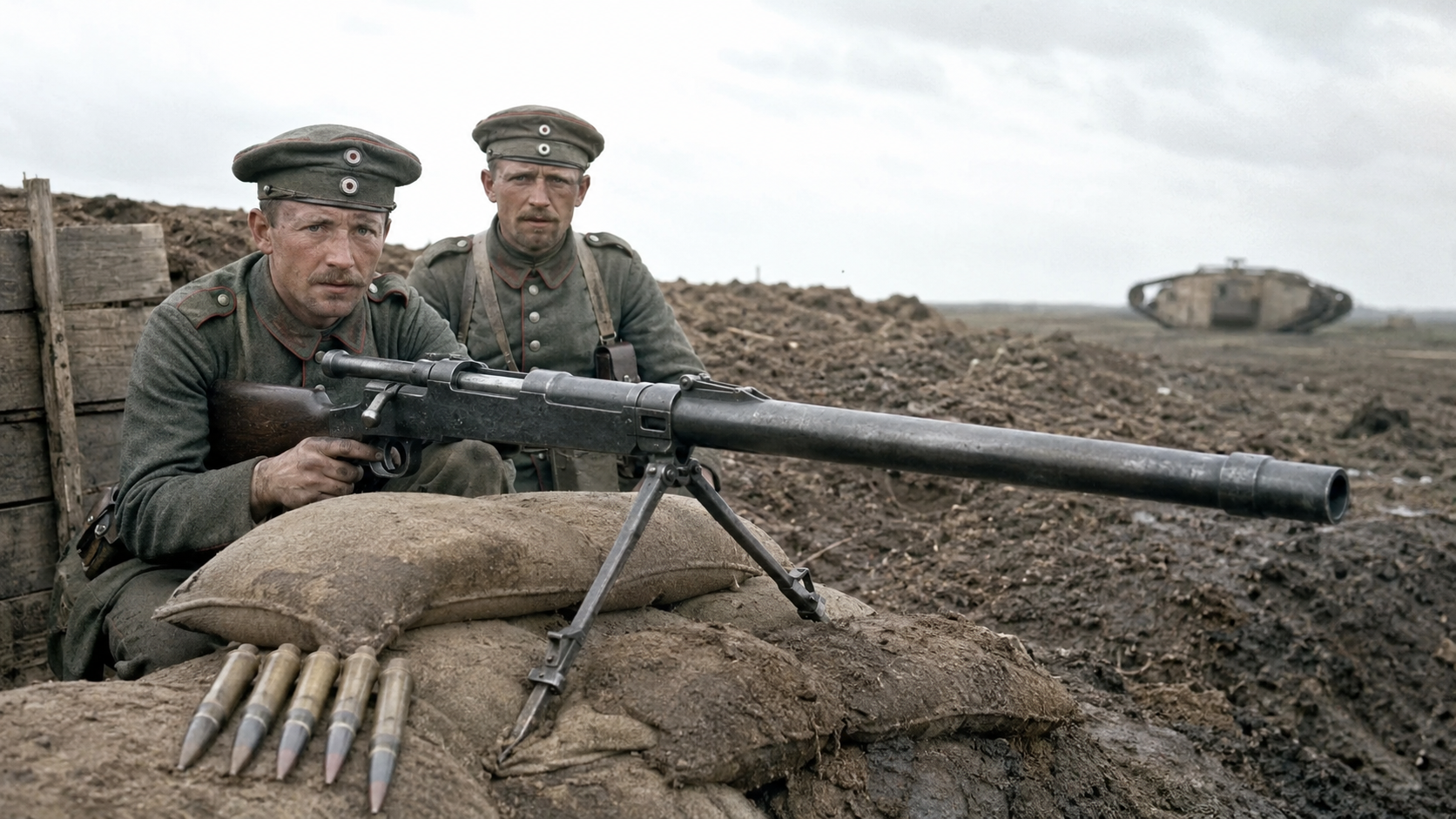 Tankgewehr M1918 - The first anti-tank rifle that terrified WW1 tank crews