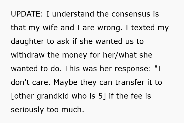 Parents confused when daughter pulls away after they paid for son’s ...