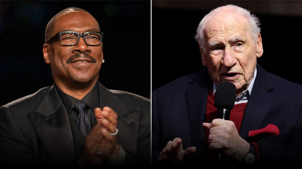 Mel Brooks, 99, joins the AFI tribute to Eddie Murphy in rare appearance