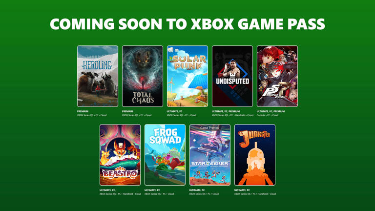 Xbox Game Pass June 2026 wave 1 lineup