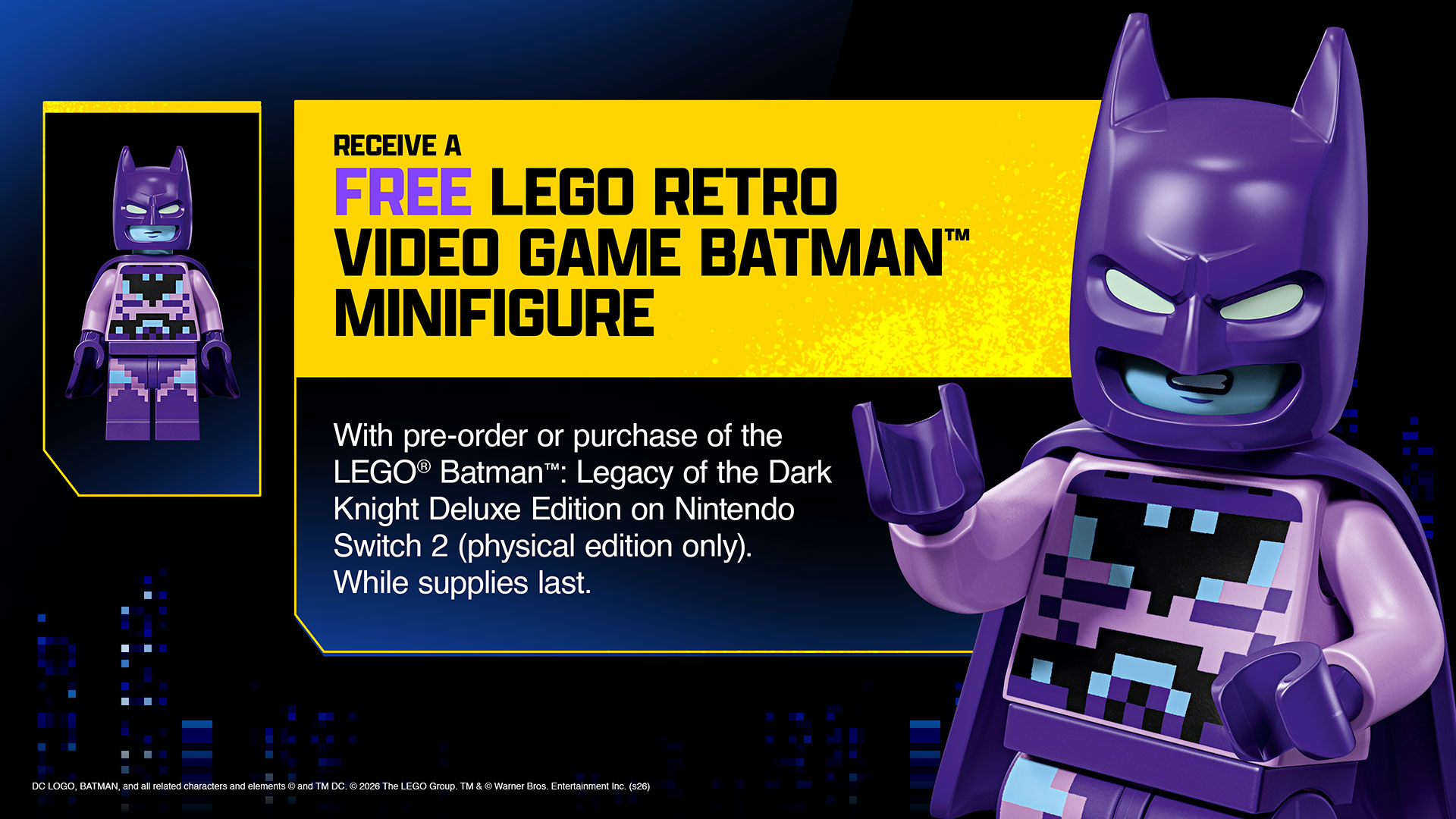 LEGO Batman hits Switch 2 September 18, Joker DLC same day