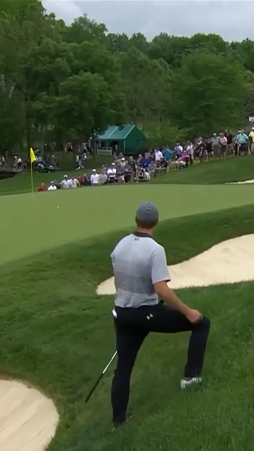 This Jordan Spieth’s escape shot defied belief at the Memorial ...