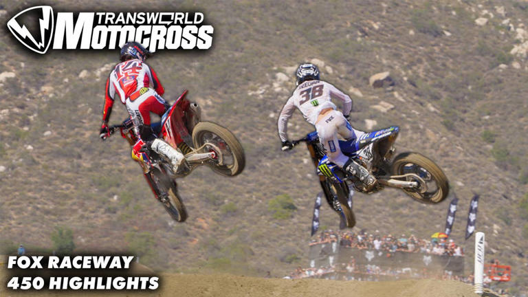 Watch: Fox Raceway Pro Motocross [450] trackside highlights