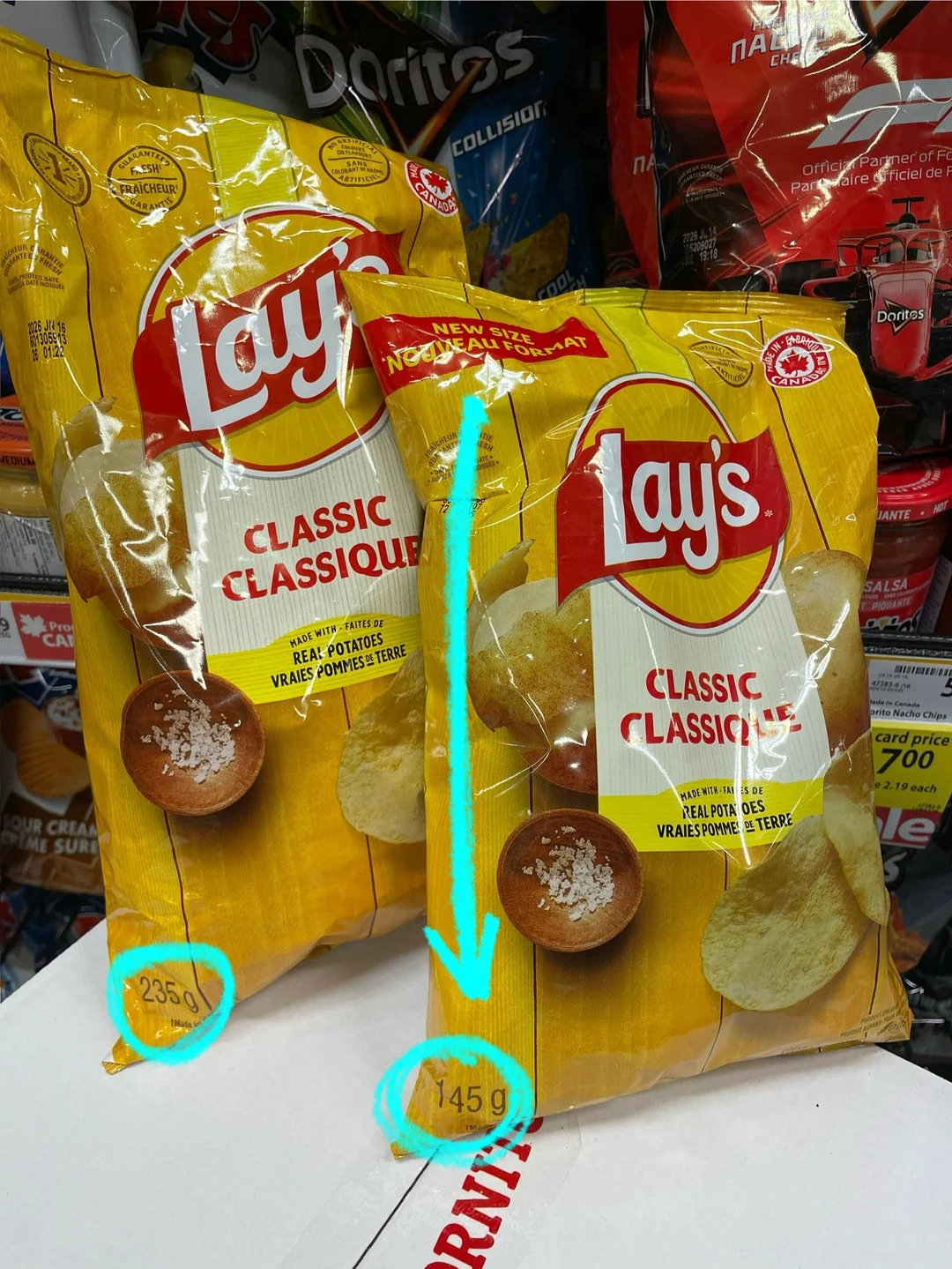 Photos showing how companies are sneakily giving you less for the money