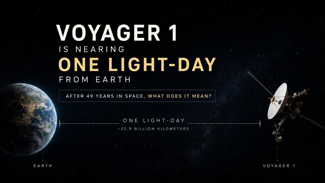 This year, NASA's Voyager 1 spacecraft will hit a huge light-day milestone