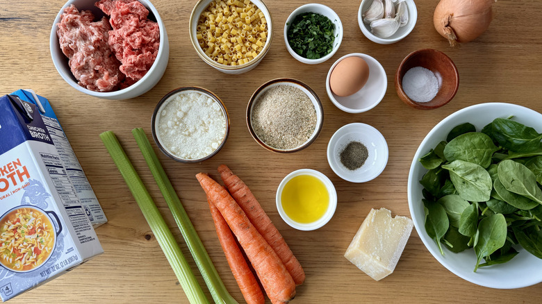 Italian wedding soup with mini meatballs recipe