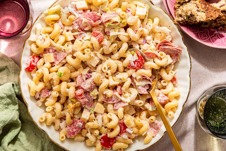 The viral grinder pasta salad I’m making on repeat all summer long