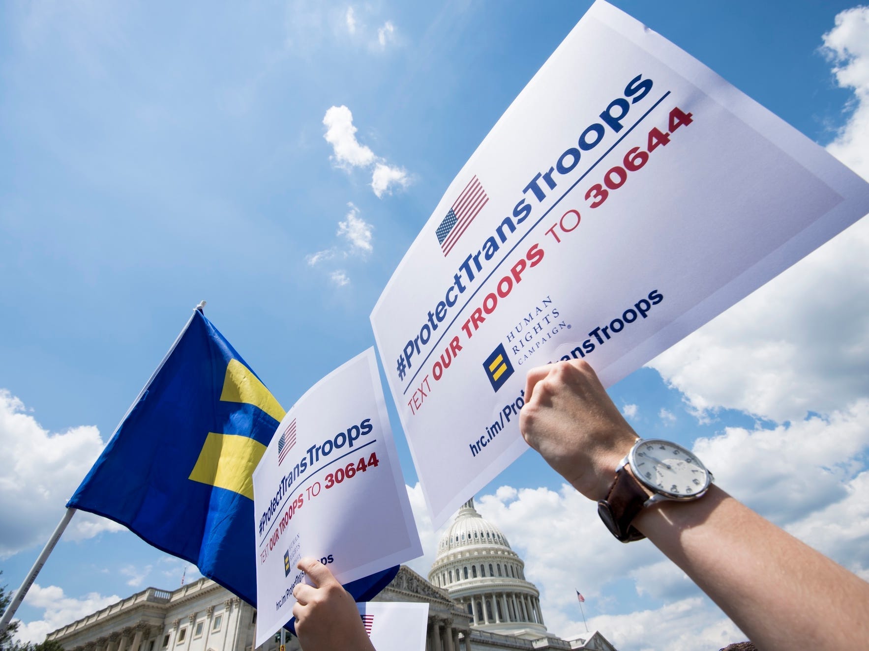 Transgender US troops can continue serving for now, in a major reversal ...