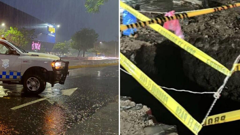 Guadalajara bajo el agua: lluvias provocan socavones, inundaciones y ...