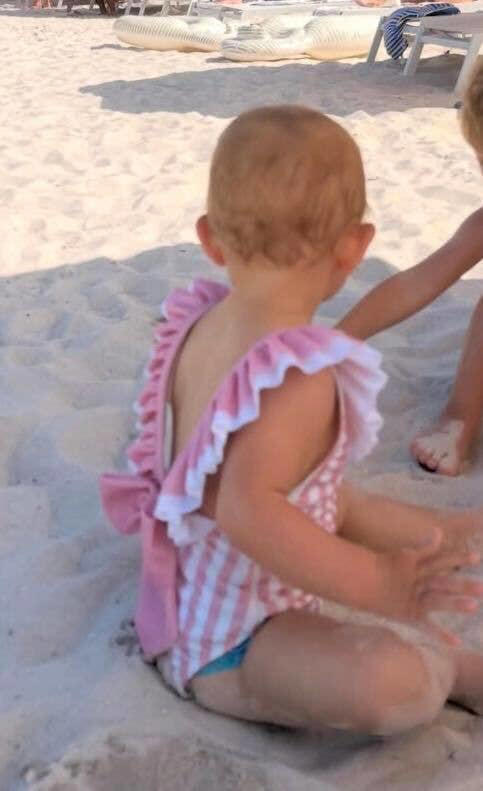 Michelle Keegan's daughter Palma is a little mermaid in adorable baby ...