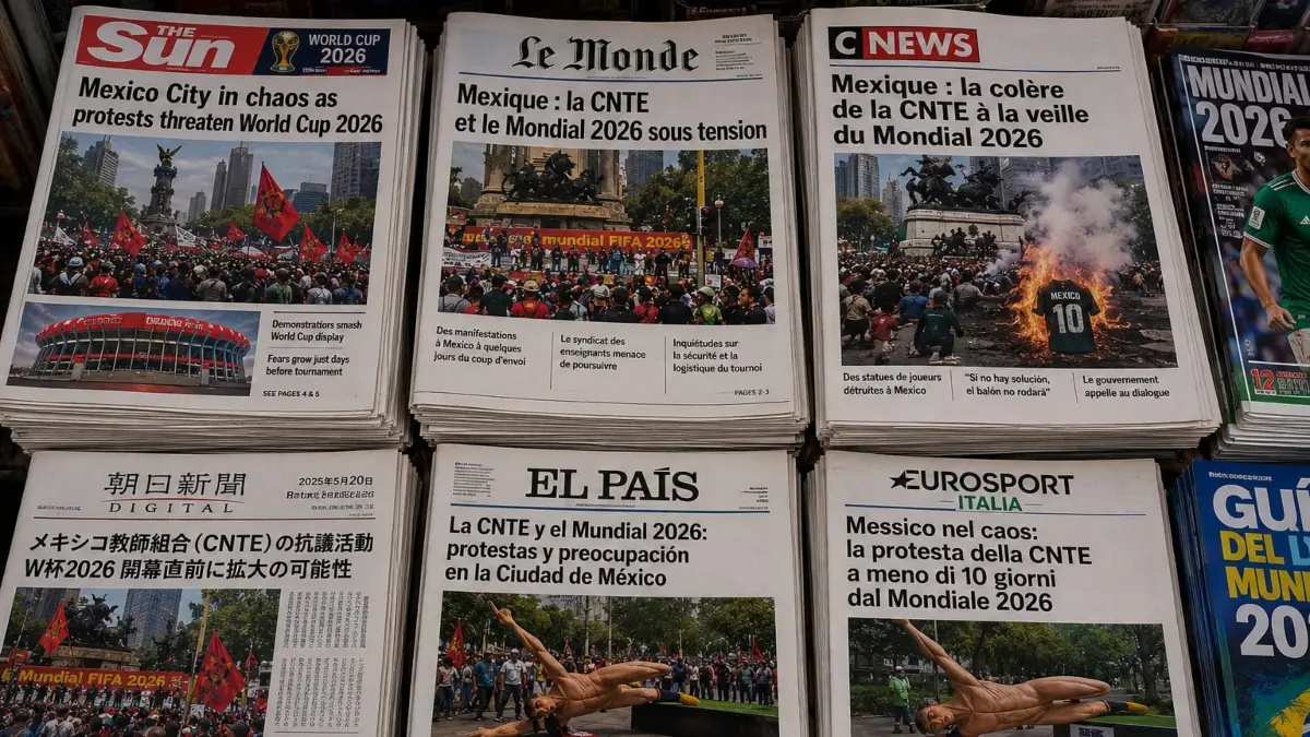 Lo que dice la prensa internacional sobre la CNTE a días del Mundial 2026