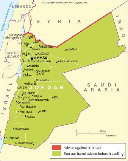 Is it safe to travel to Jordan? Latest advice amid Iran war