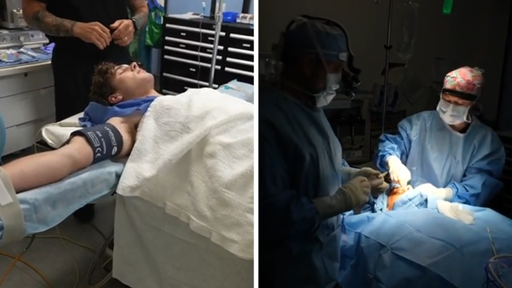 Clavicular livestreams his nose job surgery