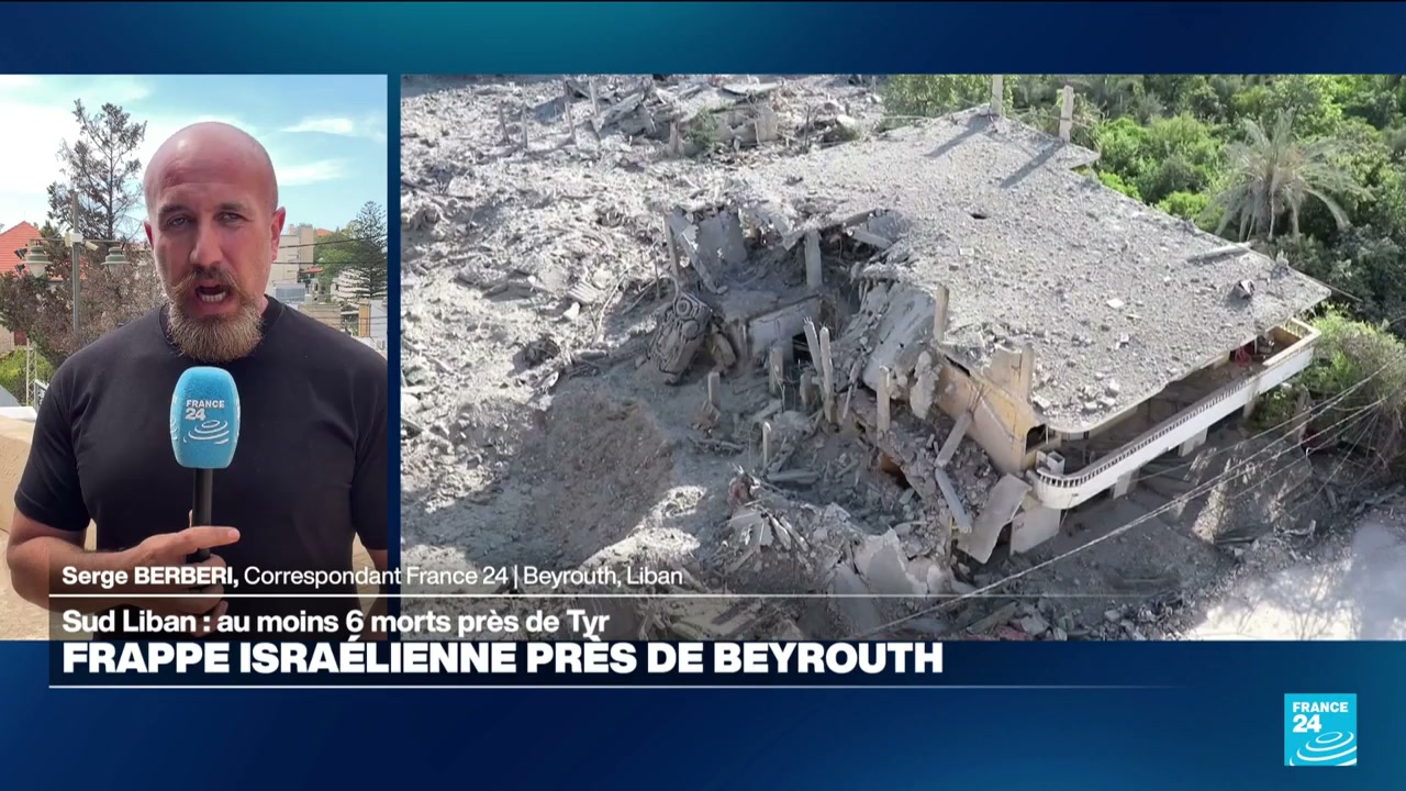 Israël bombarde le sud du Liban et Beyrouth, au moins 6 morts près de Tyr