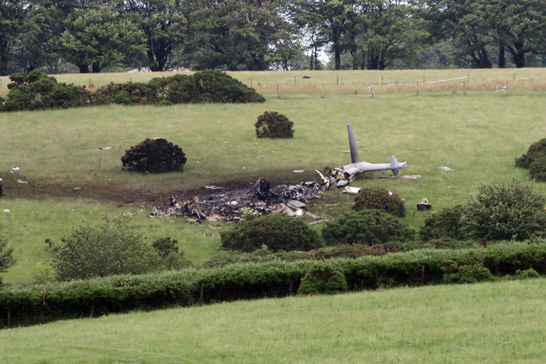 Three dead after Royal Navy helicopter crashes in Devon field