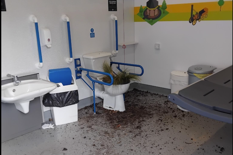 Vandals damage Changing Places disabled toilet in Wallsend