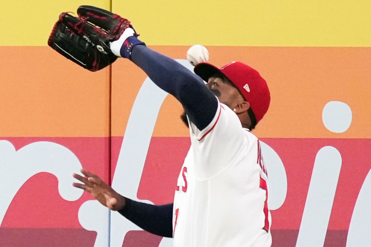 Ball bounces off Angels outfielder Jo Adell’s head and over the wall ...