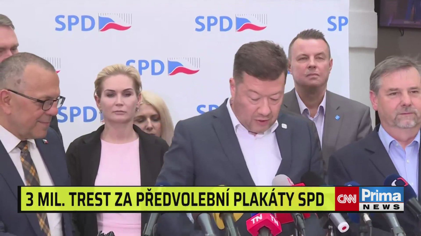 SPD dostalo od soudu peněžitý trest kvůli kontroverzním plakátům, hnutí ...