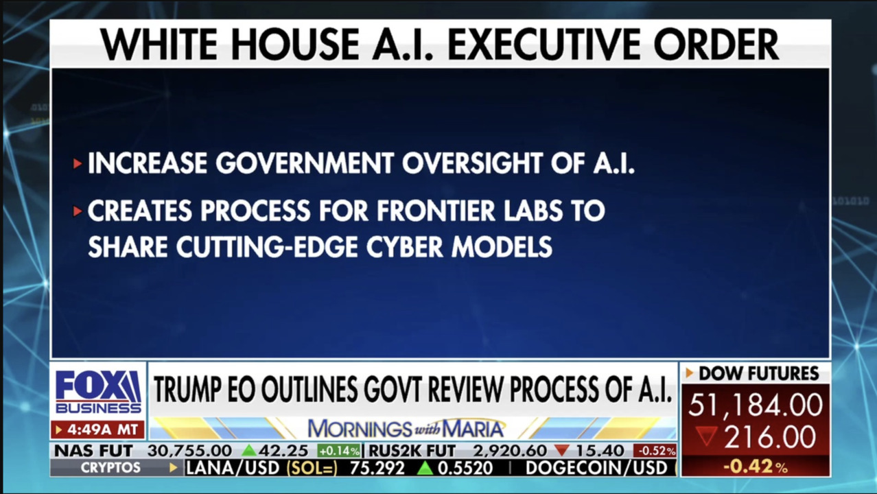 Trump signs executive order outlining government review process of AI