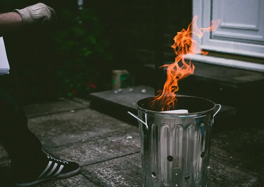 6 common backyard items people still burn even though they shouldn't