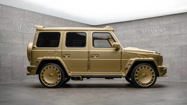 Mansory turned the Mercedes G-Class into a rolling gold bar