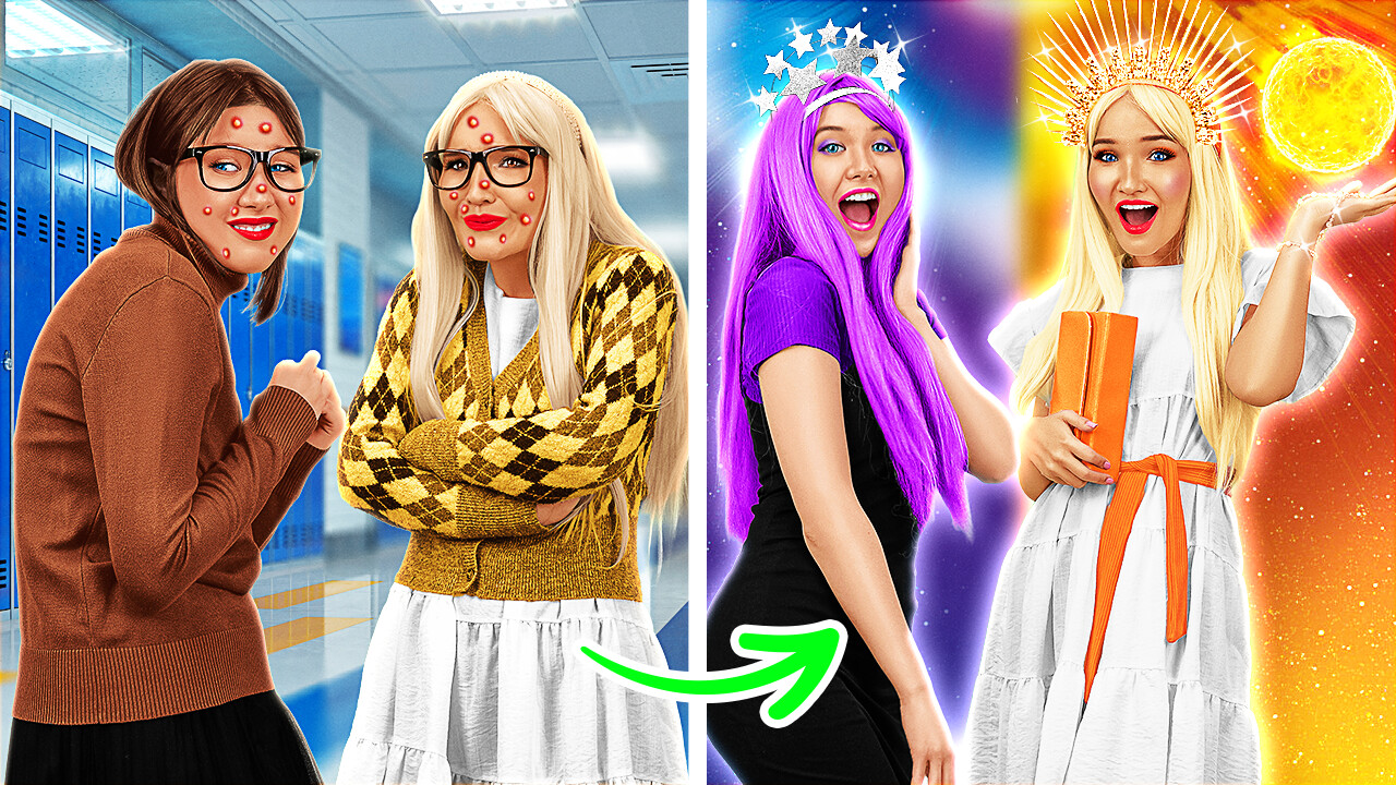 From classy to glam: The ultimate school glow-up challenge!
