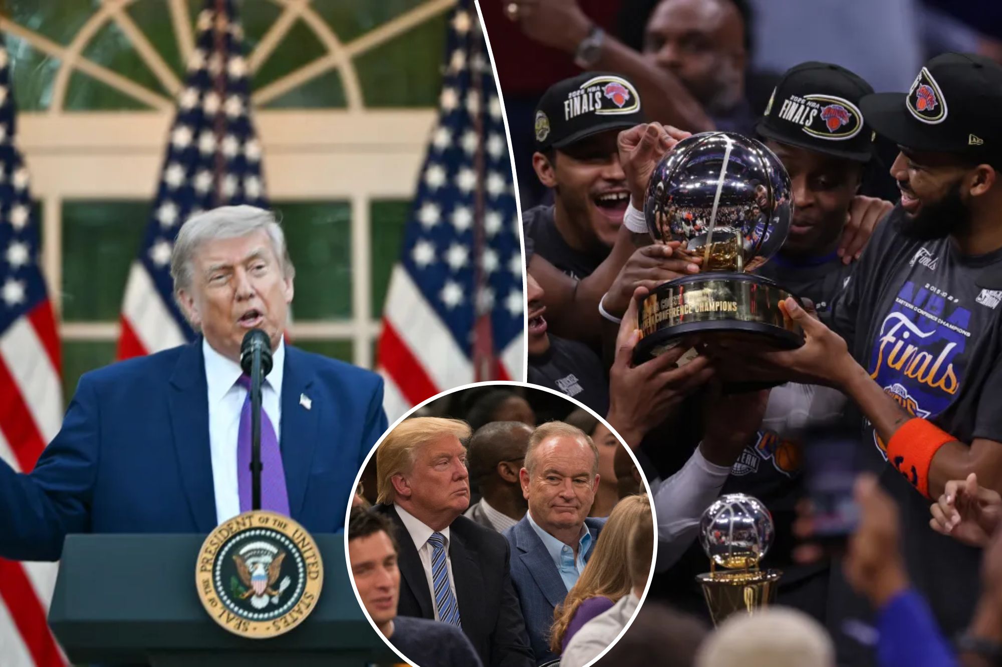 President Trump plans to attend Game 3 at MSG as Knicks host first NBA ...