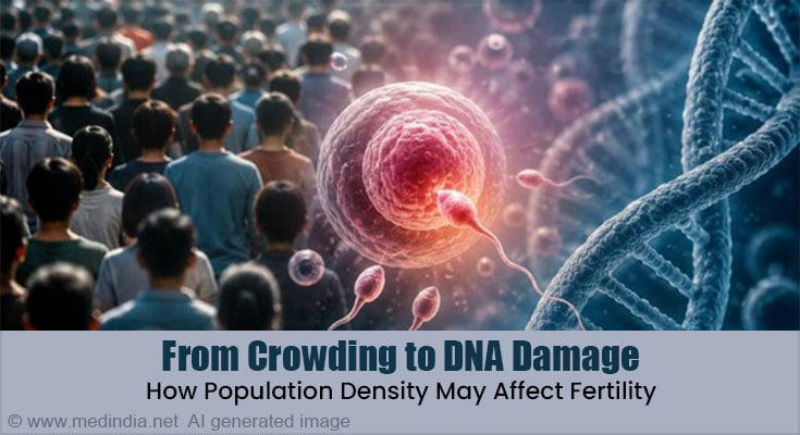 Why does overcrowding increase fertility risks?